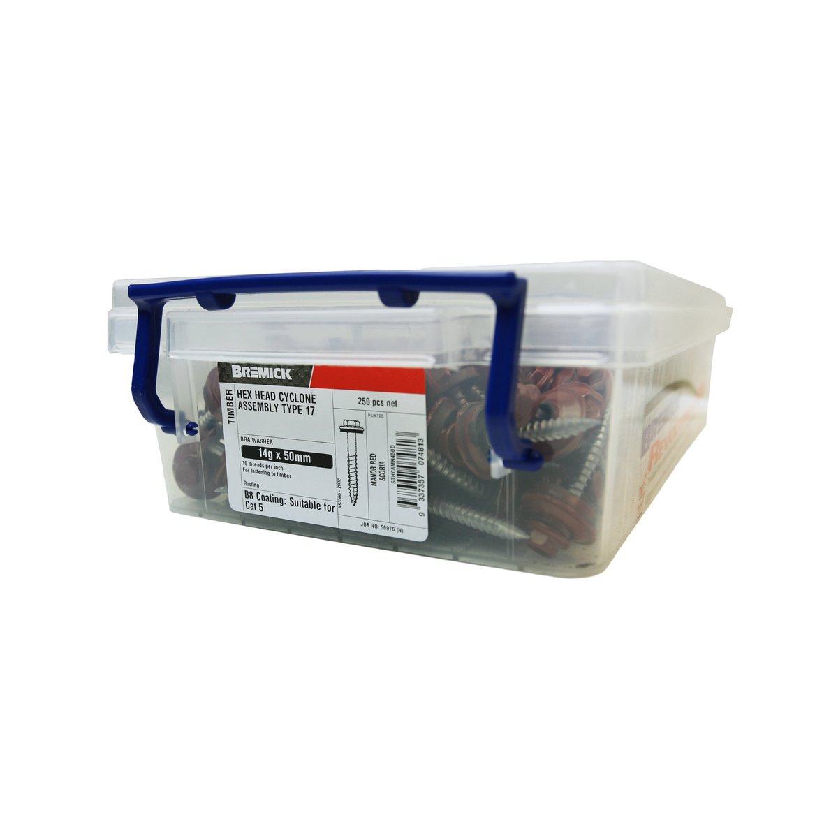 Bremick 14G x 50mm B8 Hex Head Cyclone Roof Screw - 250 Pack - Bunnings ...