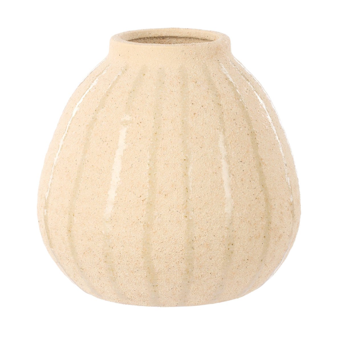 Amalfi Henry Ceramic Vase Small White 18.5x18.5x18cm - Bunnings Australia