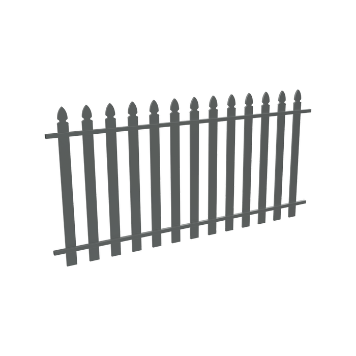 ProtectorAl 2000 x 1000mm Monument Aluminium Bishop Garden Fence Panel ...