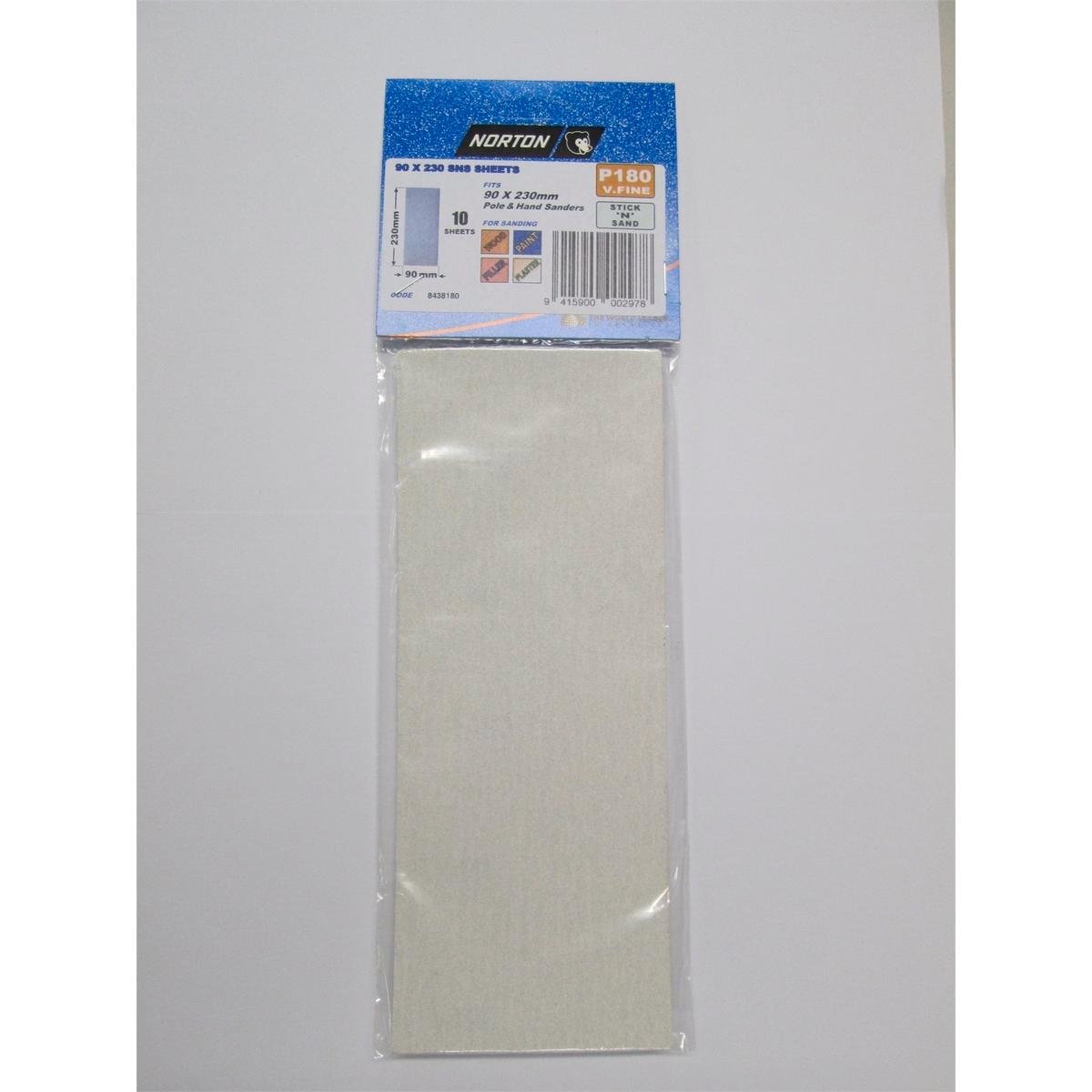 Nofil Stick'n'Sand 90x230 180g 10pk - 180g - Bunnings New Zealand