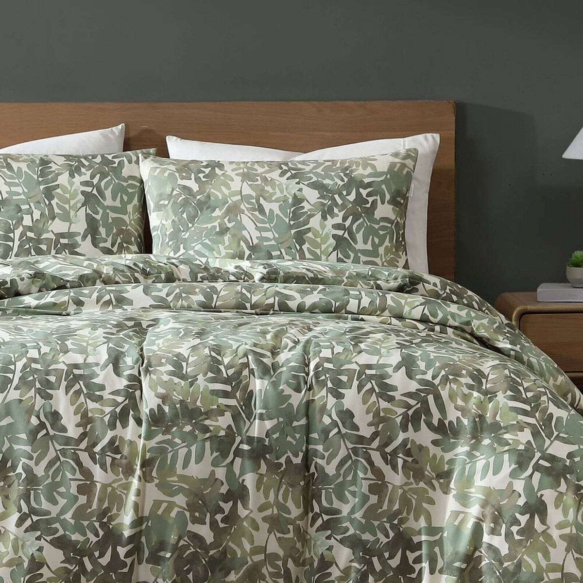 Ardor Boudoir Queen Solana Microfibre Quilt Cover Set Sage - Bunnings ...