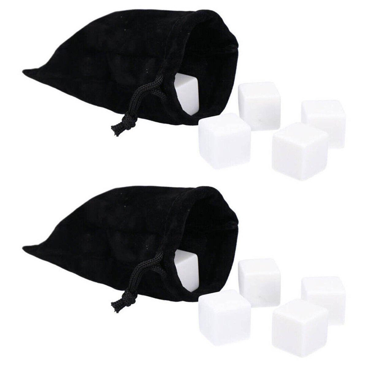 2x 9pc Barcraft Gin Stones/Ice Cubes w/ Pouch Set - White - Bunnings ...