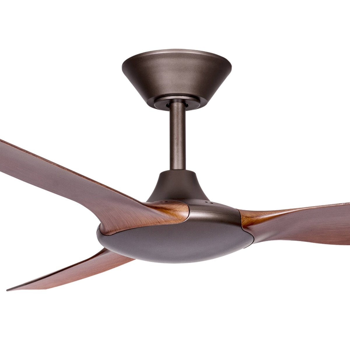 ThreeSixty 132cm 3 Blade DC Bronze/Koa Delta Ceiling Fan - 132cm Bronze ...
