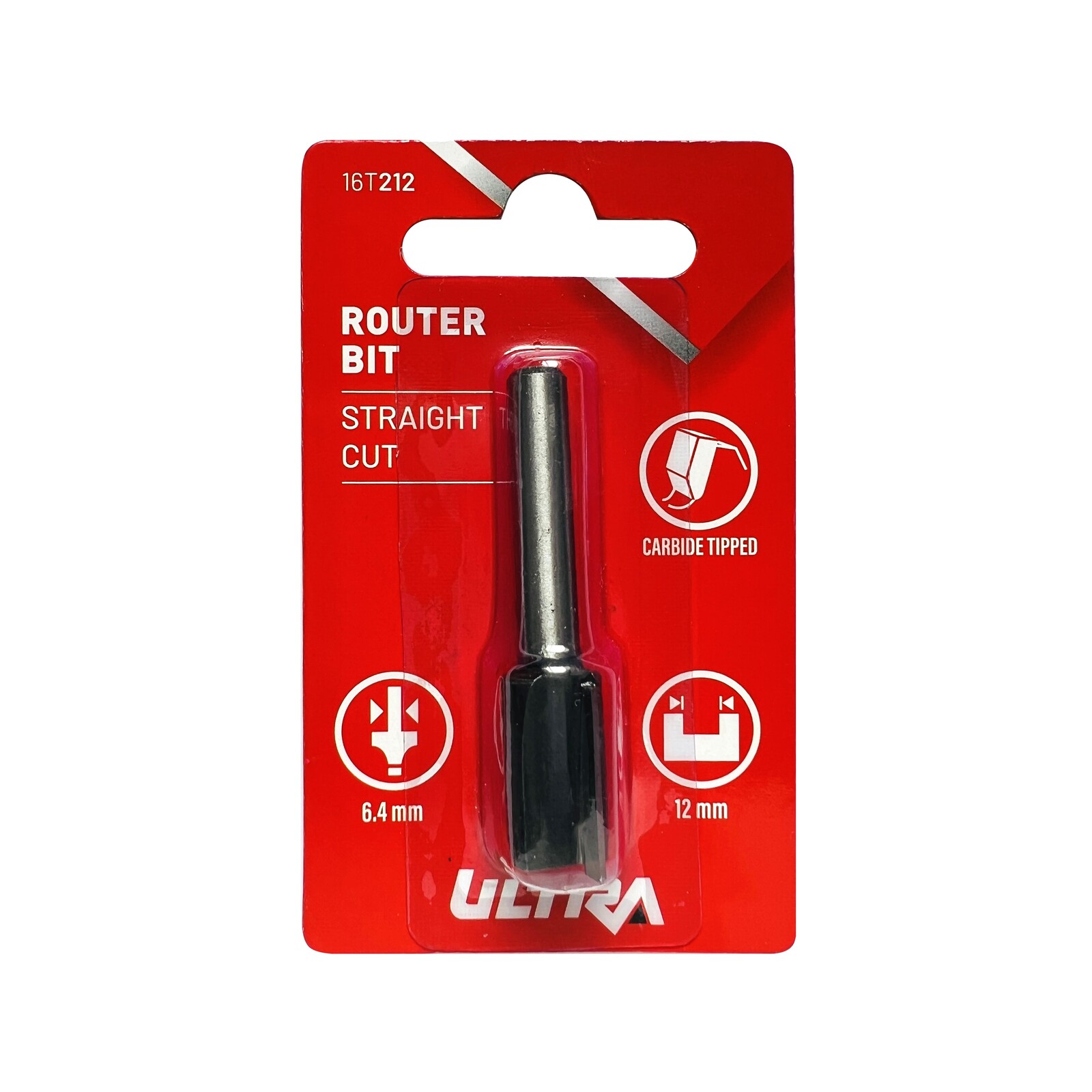 Ultra 6.4 x 12mm Straight Router Bit Bunnings Australia