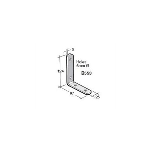 BOWMAC B553 No Gusset Hot Dip Galvanised Angle Bracket - Bunnings New Zealand