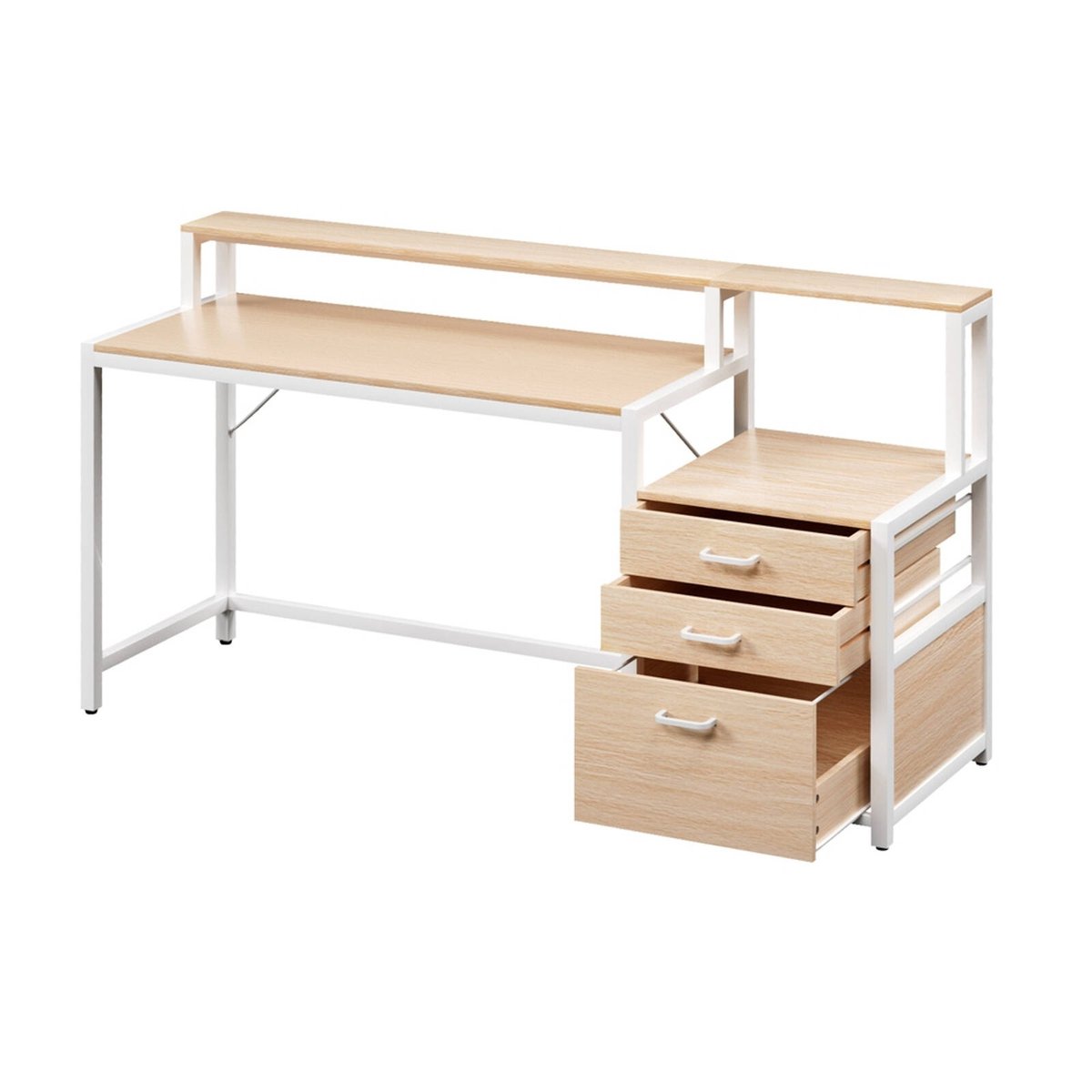 Artiss Computer Desk Home Office Study Table Desks w/Drawers Open Shelf ...