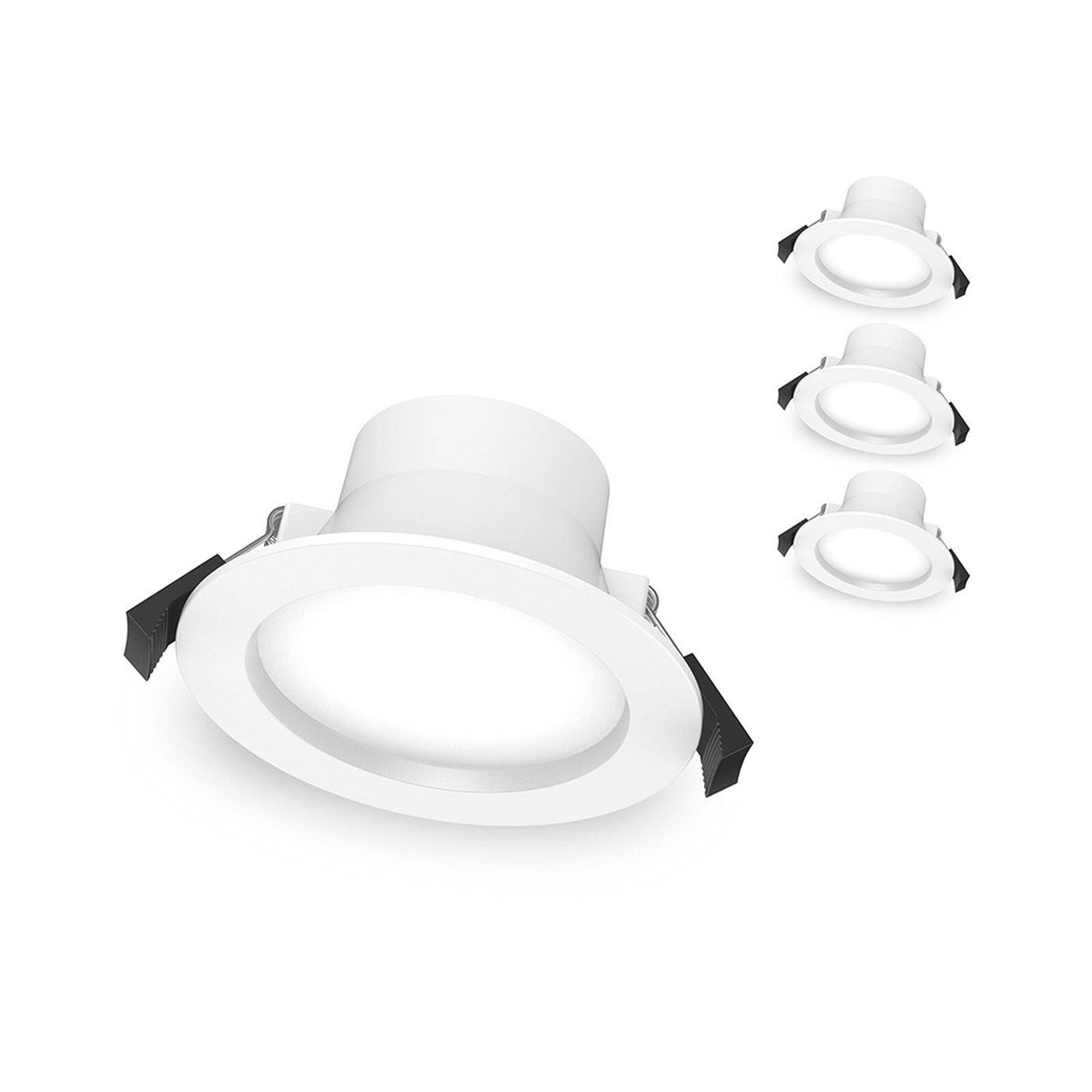 Click 8W 90mm Recessed CCT Downlight - IP54 - 4 Pack - Bunnings Australia