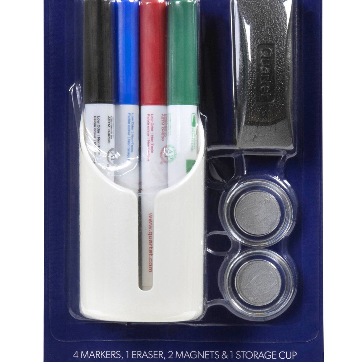 8pc Quartet Magnetic Accessory Pack Cup w/ Markers & Eraser - Bunnings ...