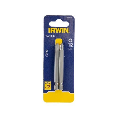 IRWIN 75mm PH2 Magnetic Power Bit - 2 Pack - Bunnings Australia