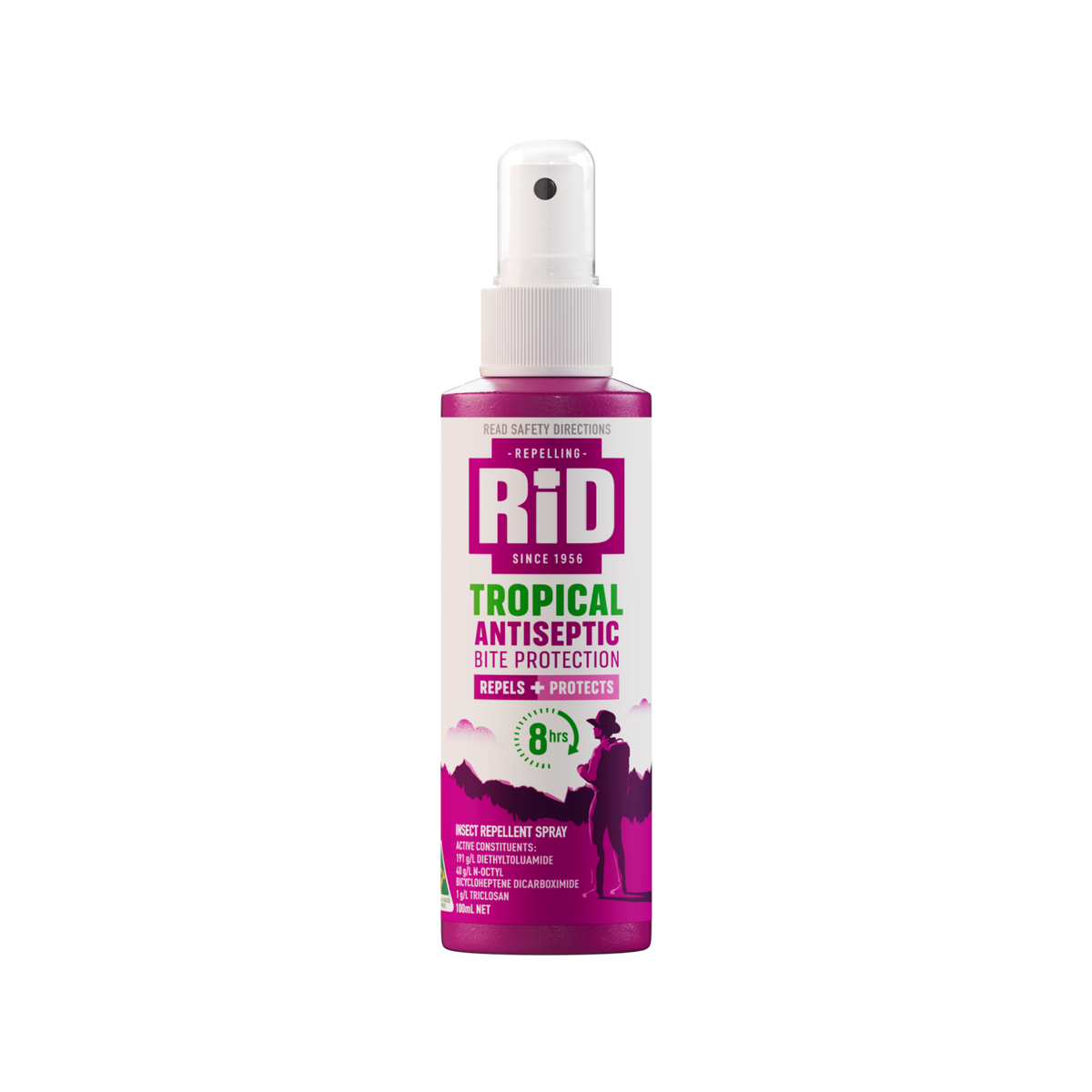 RID 100mL Tropical Antiseptic Bite Protection Spray - Bunnings Australia