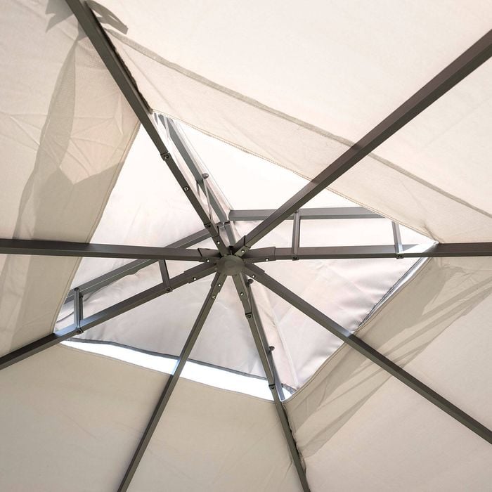 Marquee 3 x 3m Venice Grey Semi Permanent Gazebo - Bunnings Australia