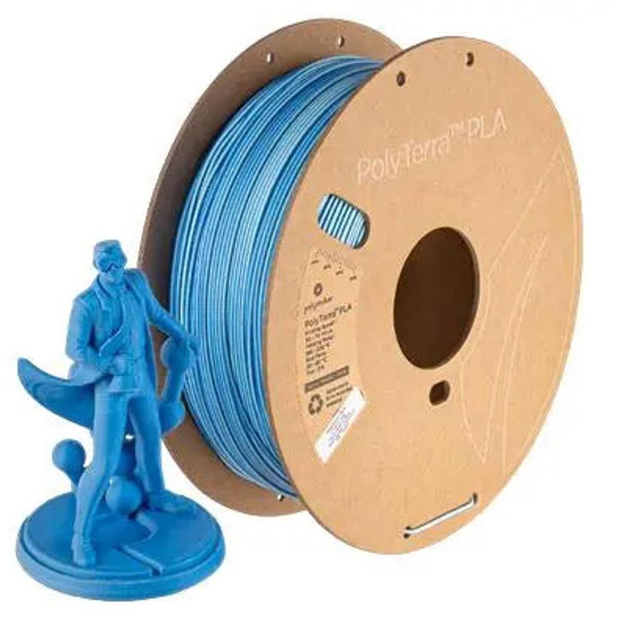 Polymaker PolyTerra Dual Matte PLA Glacier (Blue / Ice) 1kg (1.75mm ...