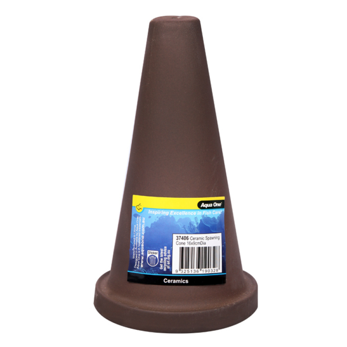Aqua One Ceramic Breeding Hide Cone 16x9cm (37406) - Bunnings Australia