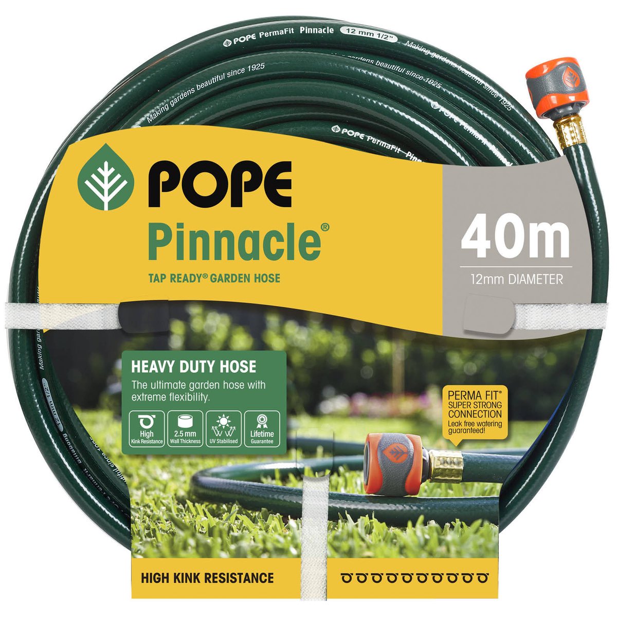 Pope Pinnacle Garden Hose TR 12mm x 40m - Bunnings Australia