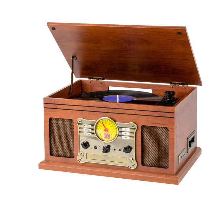 Lenoxx Vinyl, Turntable, Wireless Streaming + CD Player in 1 Retro ...