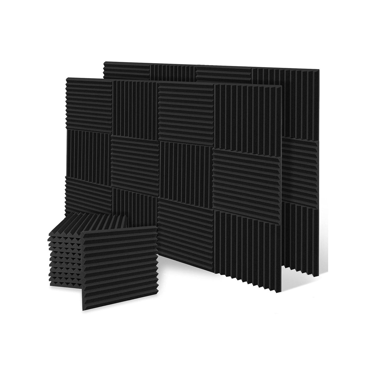iDeer Life [24PCE] Acoustic Panels Foam - Sound proof wide frequency ...