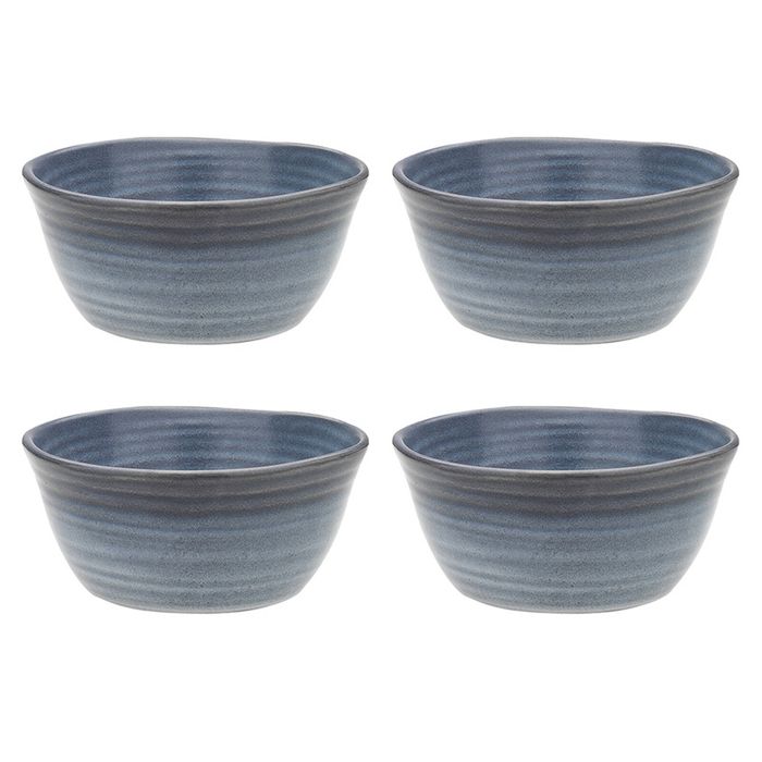 4PK Ecology Ottawa Indigo Stoneware Rice Food Bowl 13.5cm - Bunnings ...