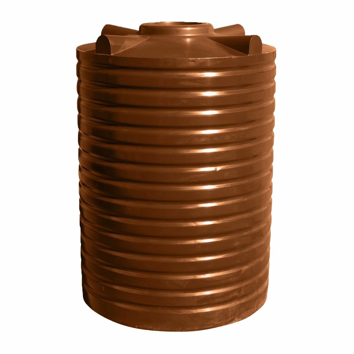 Clark Tanks 3000L Round Poly Water Tank - Heritage Red - Bunnings Australia