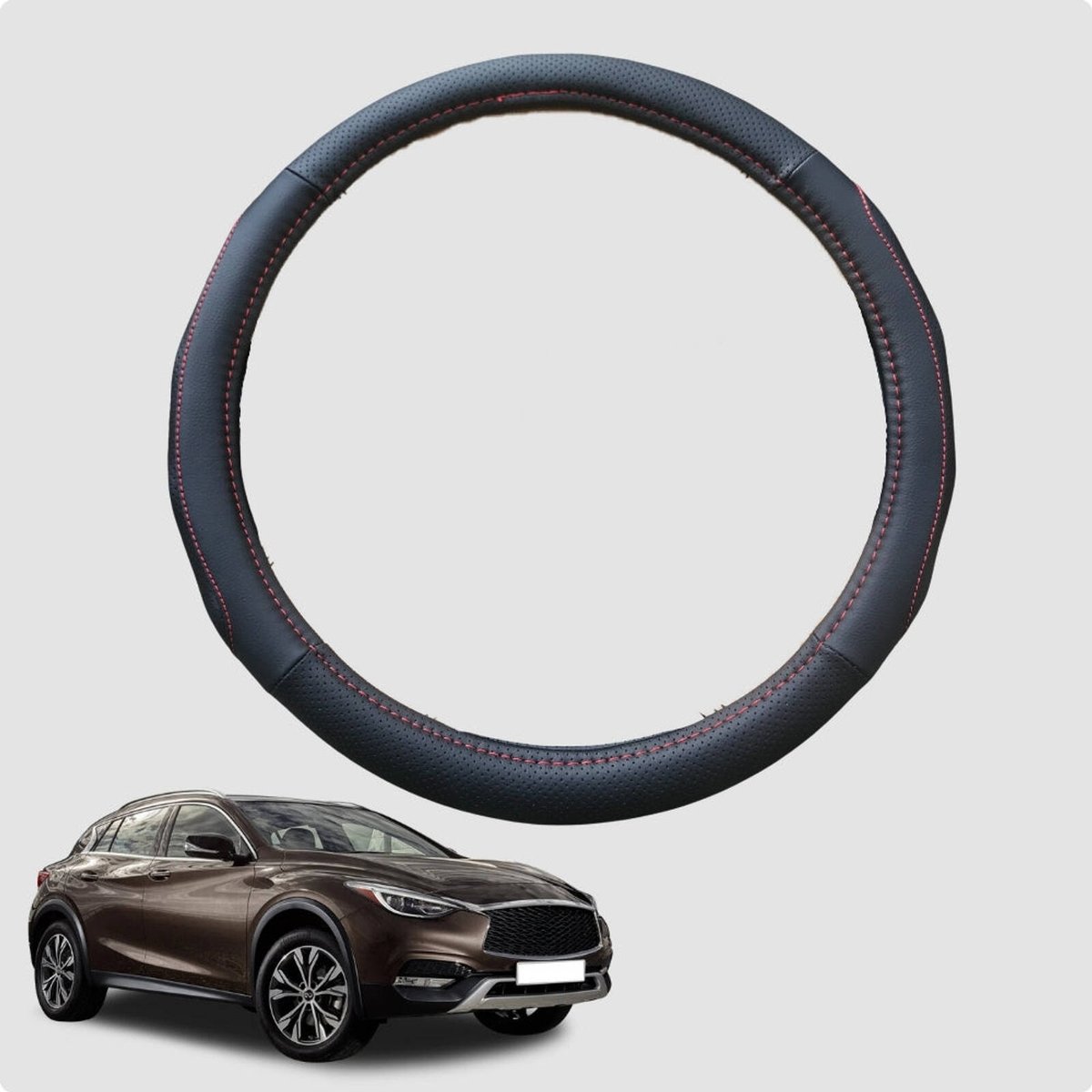 Steering Wheel Cover for Infiniti QX30 2016-2020 38CM | Circle ...