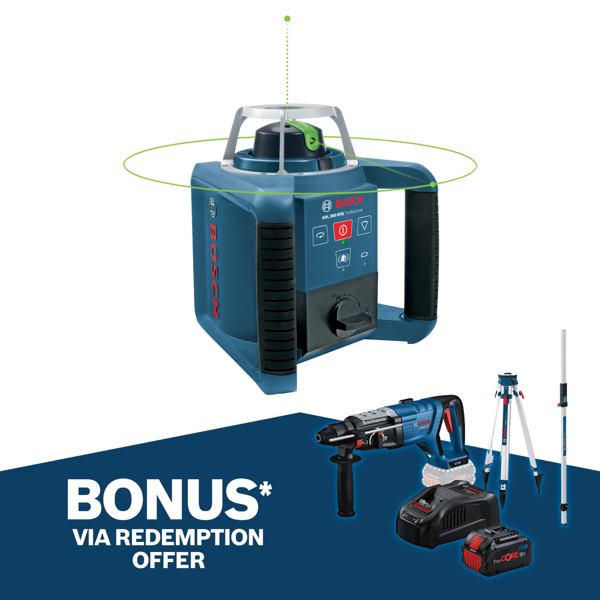 Bosch Professional Rotational Laser Level Set - Bunnings New Zealand