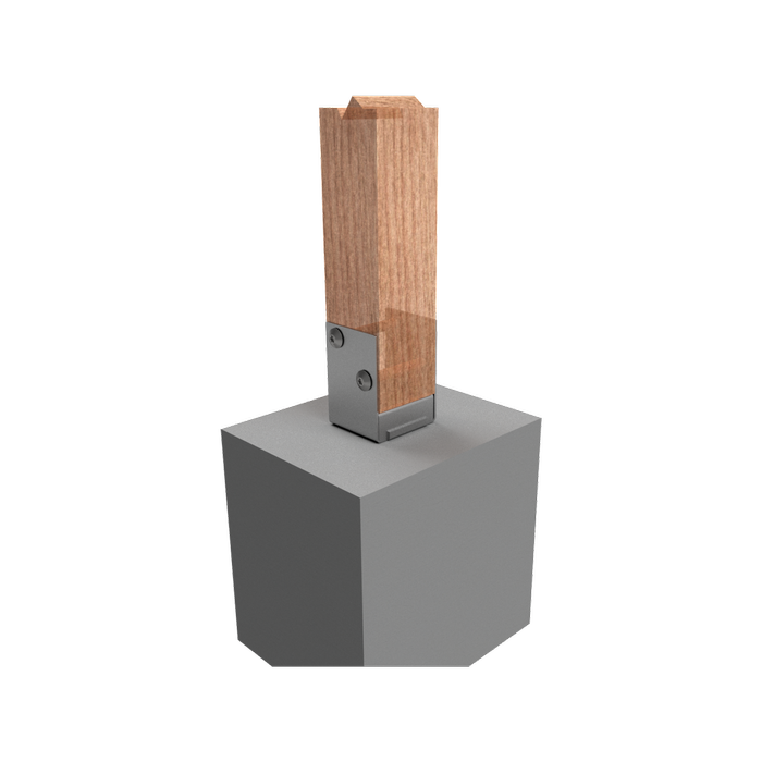 Vuepro 90mm Stainless Steel Bolt Down Post Support - Bunnings Australia