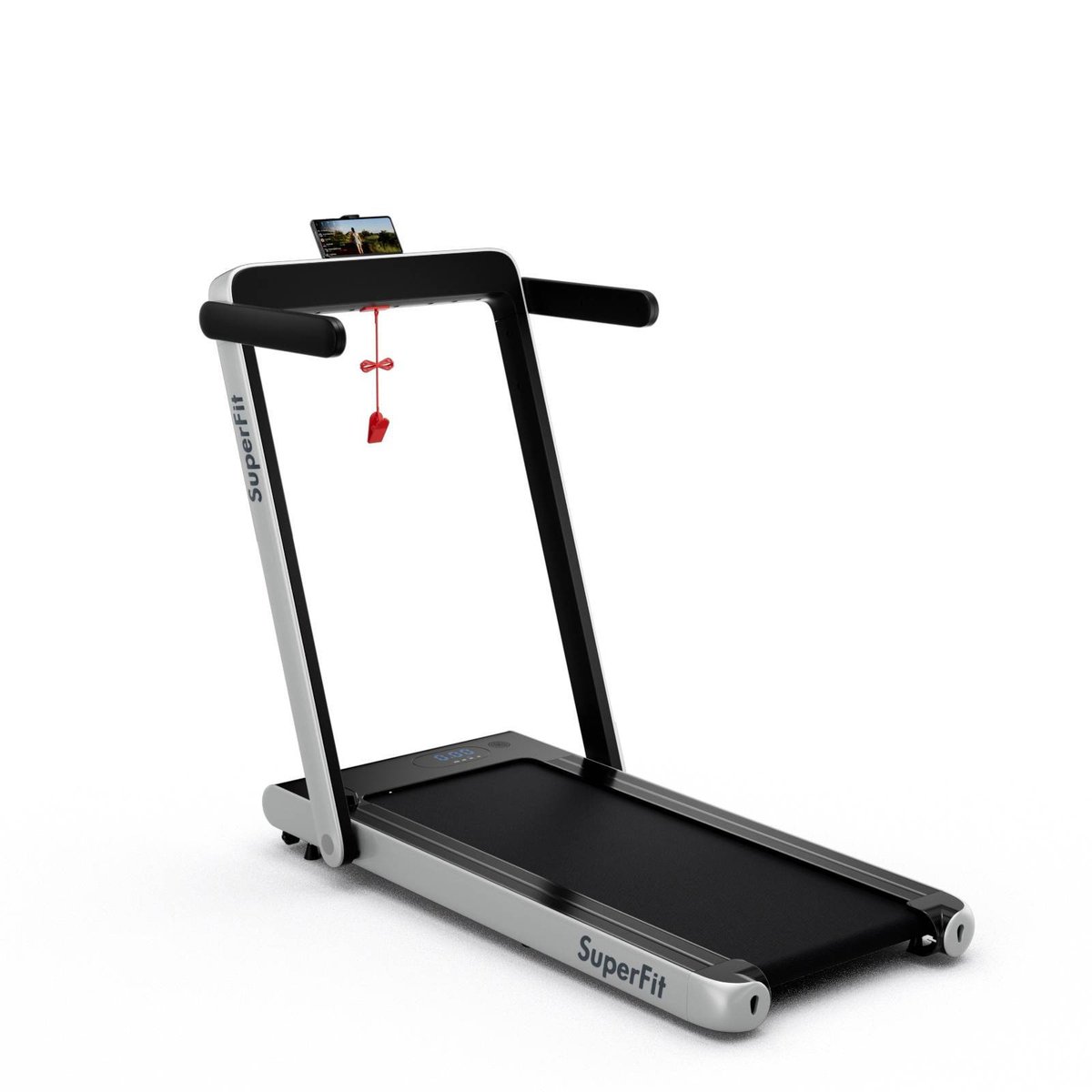 Costway 3HP Walking Running Machine Electric Treadmill Silver ...