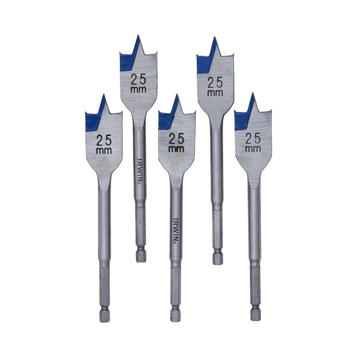 IRWIN 25mm Blue-Groove Spade Bit - 5 Pack - Bunnings New Zealand