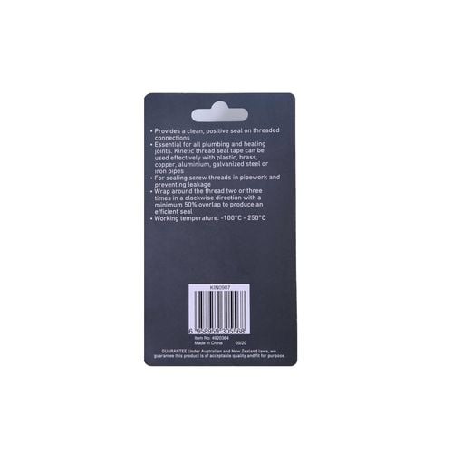 Kinetic 12mm x 10m White Thread Seal Tape - 5 Pack - Bunnings New Zealand