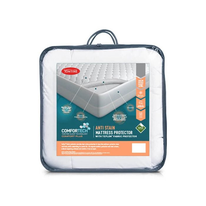 Tontine Comfortech Anti Stain Mattress Protector - Queen Bed - Bunnings Australia