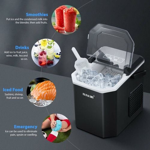 Maxkon Ice Maker Portable Self Cleaning 12kg - Bunnings Australia