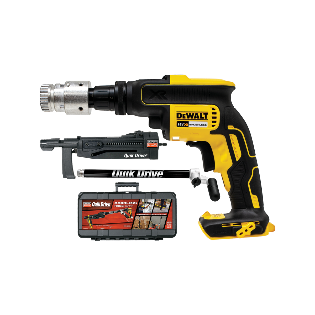 Simpson Strong-Tie Quik Drive PRO250 Cordless Auto-Feed Screw Driving ...