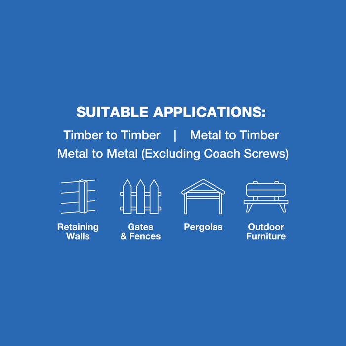 ZENITH M12 x 75mm Hot Dip Galvanised Hex Head Coach Screws - 12 Pack ...