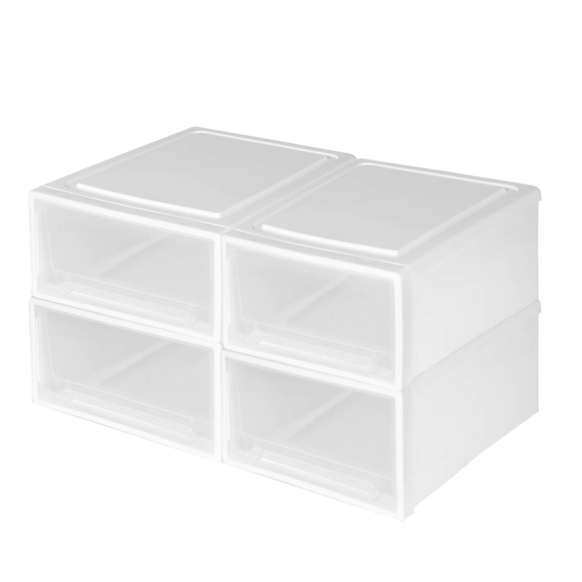 STACKED 4PCS 10L Multi Purpose Storage Drawer Set - Bunnings Australia