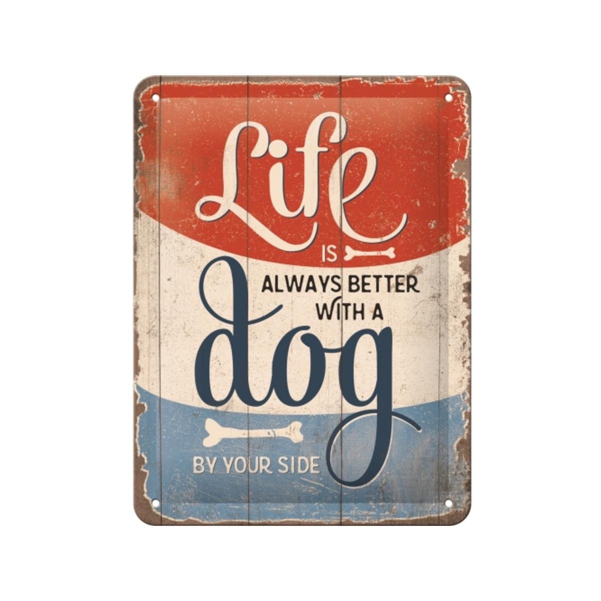 Nostalgic-Art Small Sign Life is Better with a Dog - Bunnings Australia