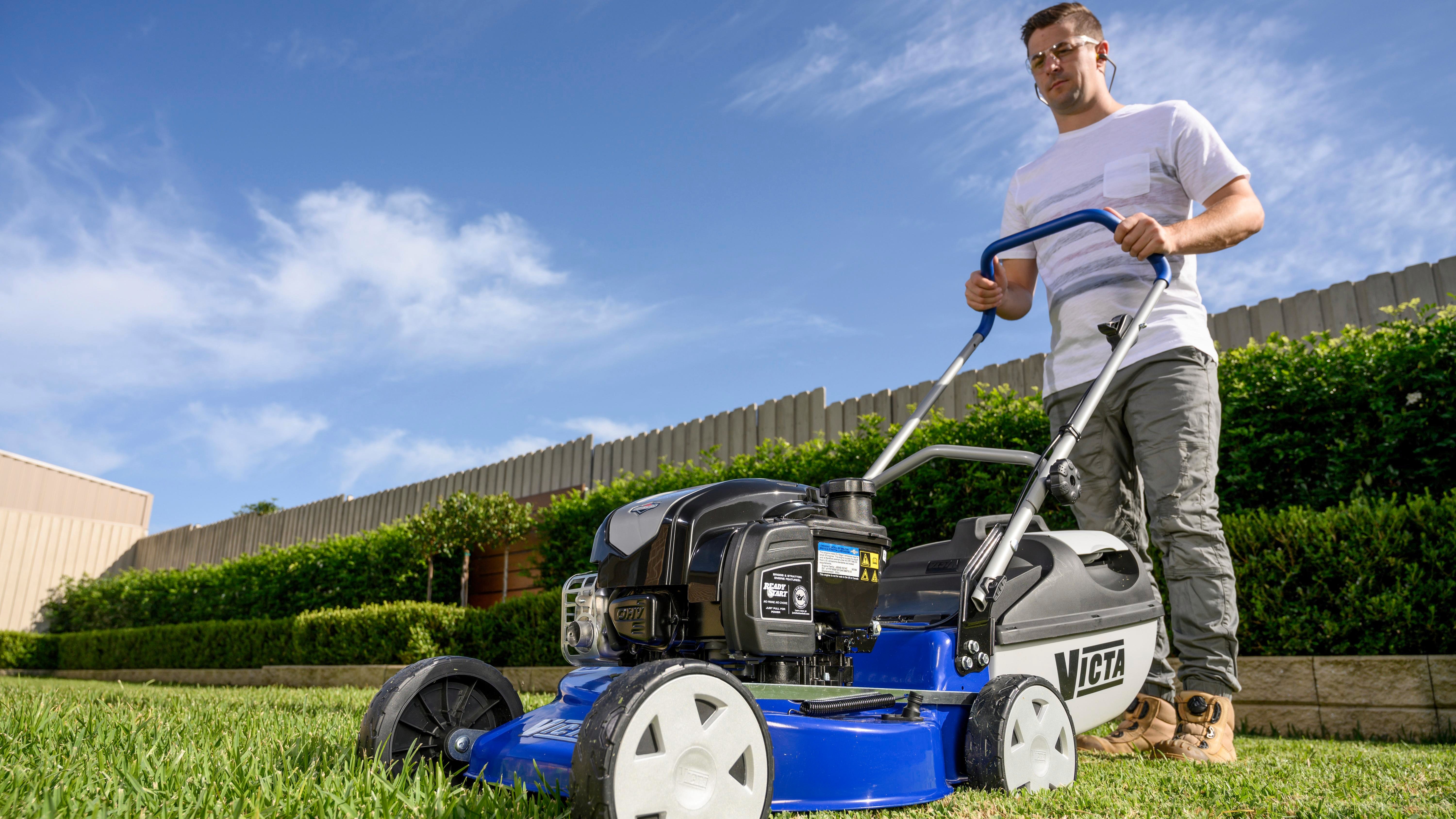 Lawn mower for small garden store