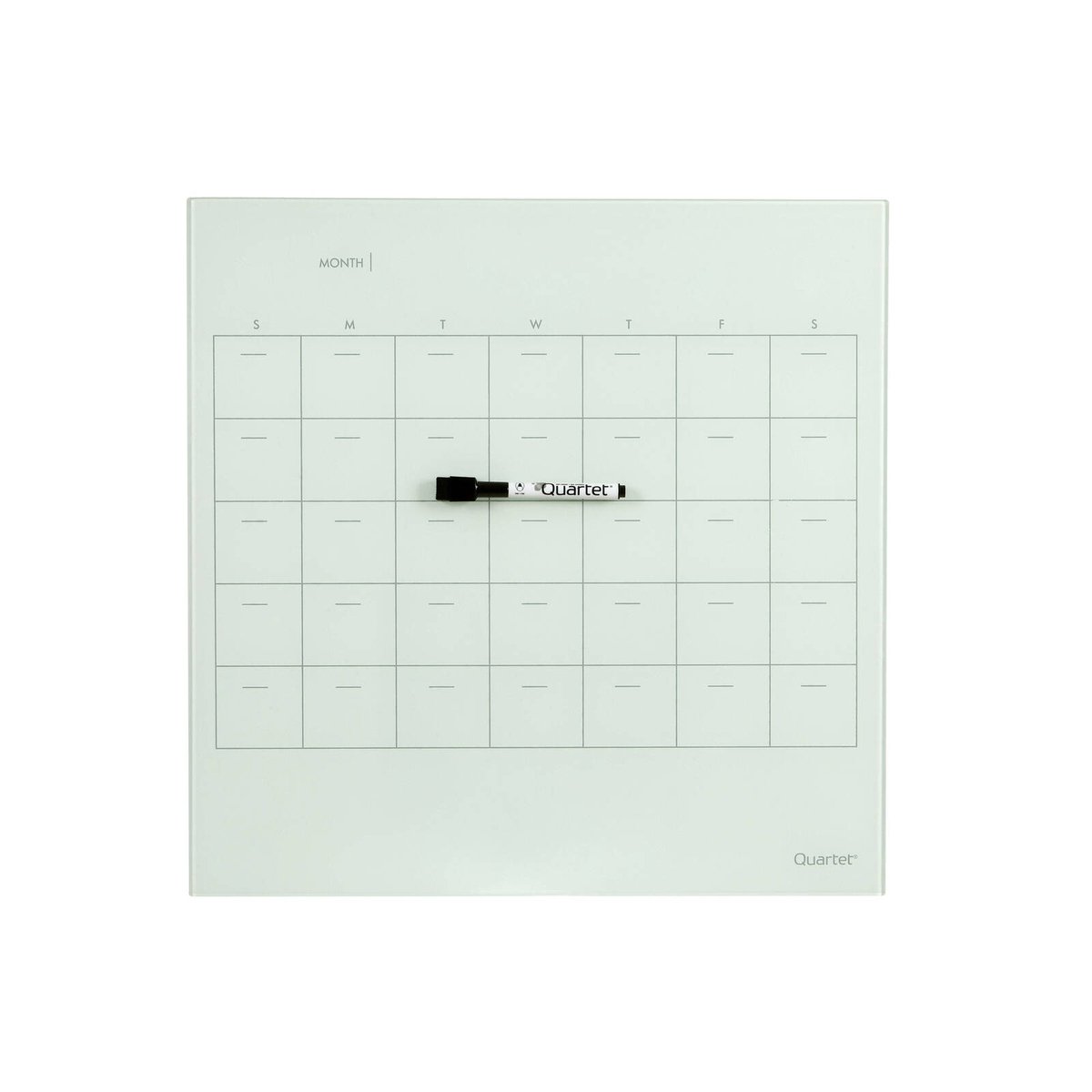 Quartet Frameless 45x45cm Dry-Erase Desktop Glass Planner Board ...