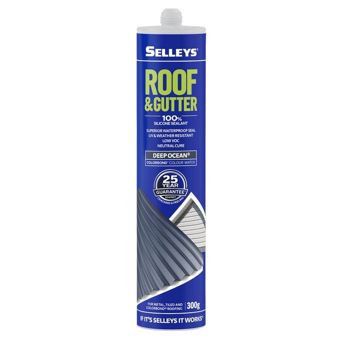 Selleys 300g Deep Ocean Roof And Gutter Silicone Waterproof Sealant ...
