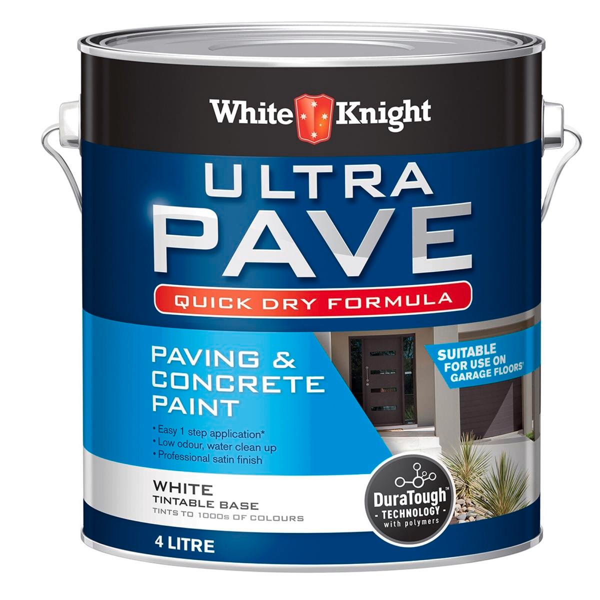 White Knight 4L White Ultra Pave Quick Dry Paving Paint - 4L - Bunnings ...
