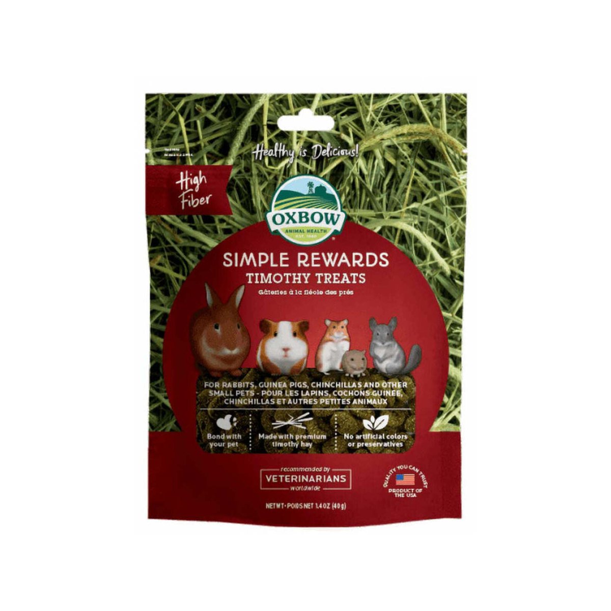 Oxbow Simple Rewards Timothy Treats 40g - Bunnings Australia