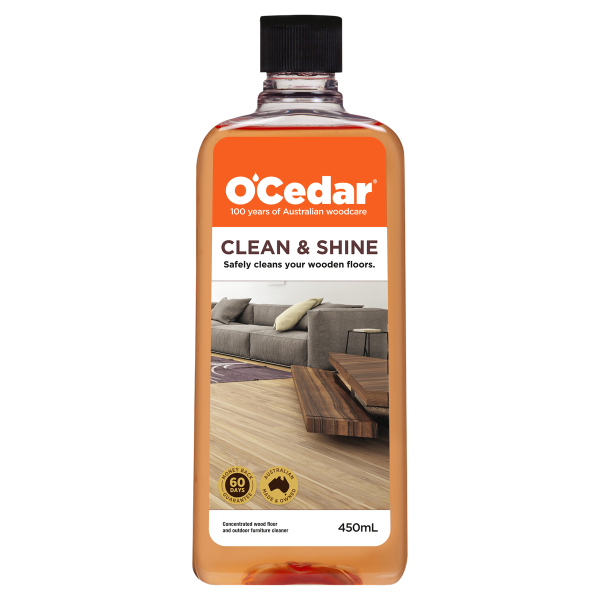 OCedar 450ml Clean and Shine Timber Floor Cleaner - Bunnings Australia