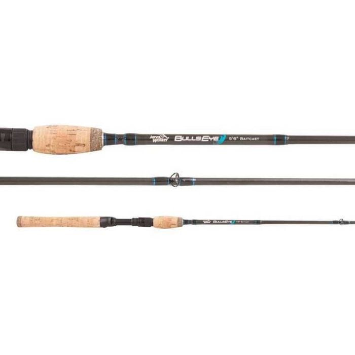 5'6 Jarvis Walker Bullseye 4-6kg Baitcaster Rod - 2 Pce Rod with Cork ...