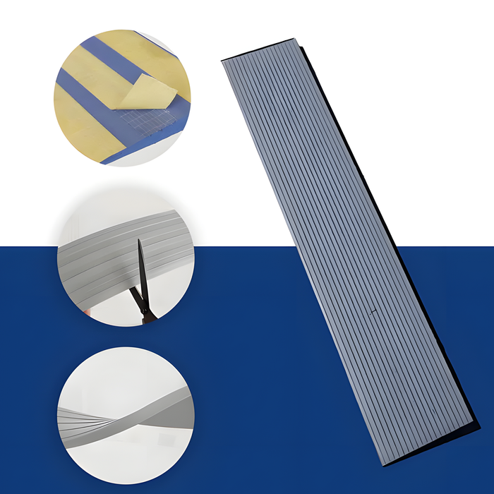 Heeve 900 x 100 x 10mm Grey Indoor Self-Adhesive Flexible Threshold ...