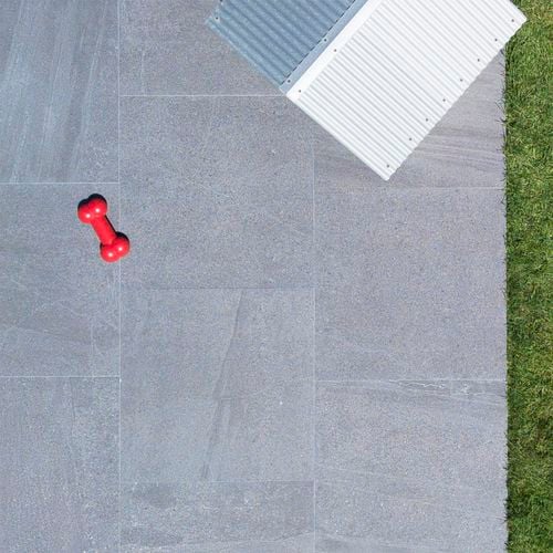 Tuscan Path 600 x 600 x 20mm Charcoal Porcelain Paver - Bunnings New ...