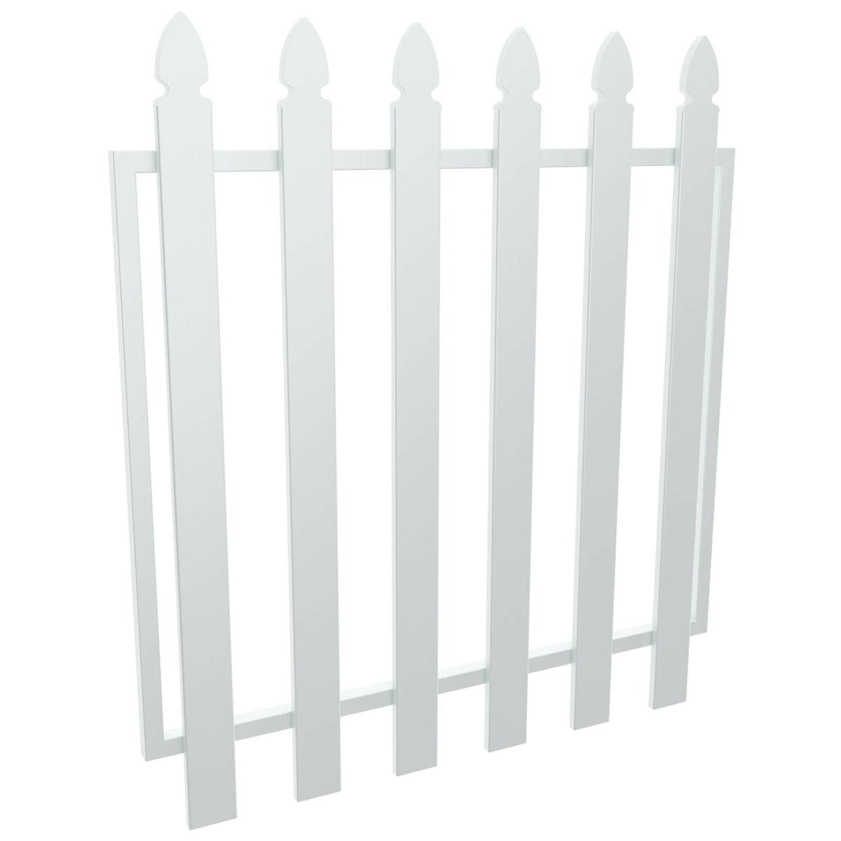 ProtectorAl 975 x 1000mm Pearl White Aluminium Bishop Garden Gate ...