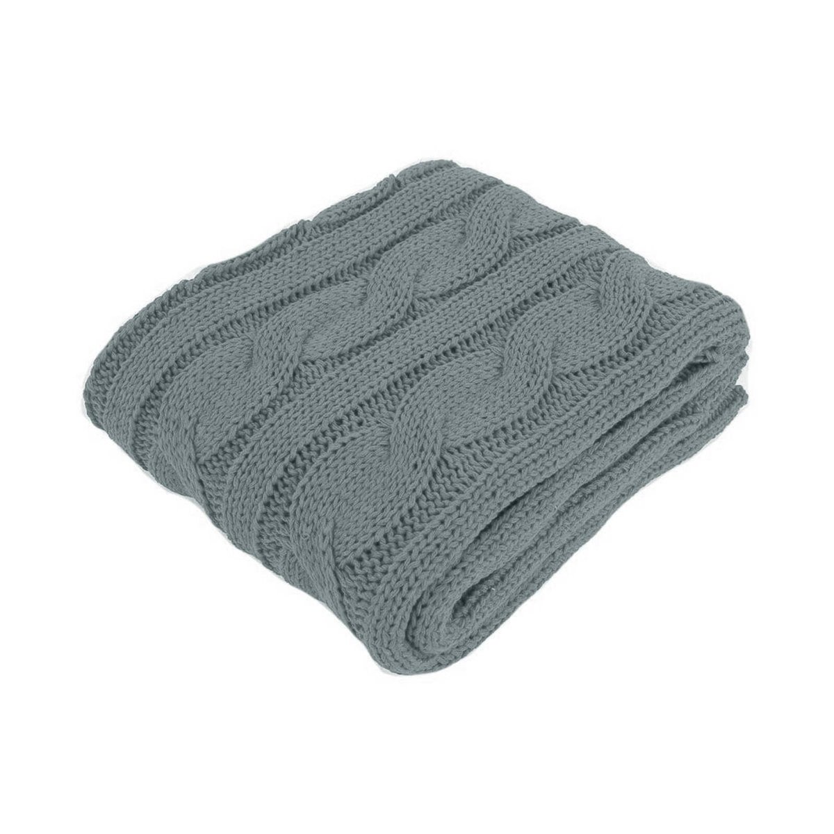 Bloomington Hudson Knitted Throw Rug 127 x 152 cm Grey - Bunnings Australia