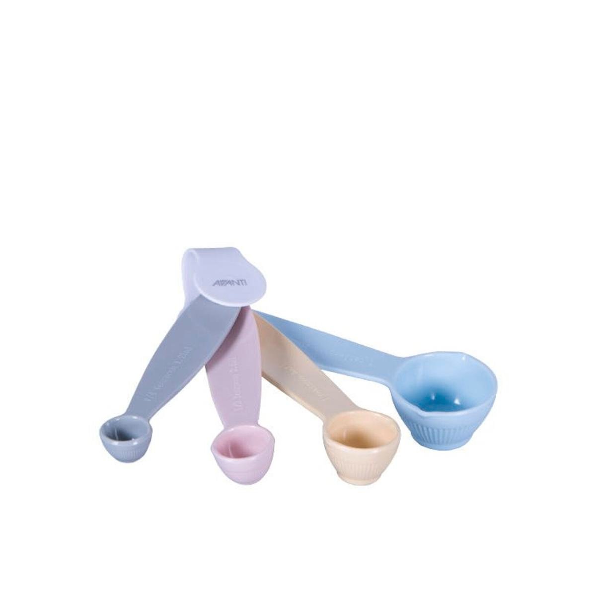 Avanti Ribbed Measuring Spoons Pastel - Bunnings Australia