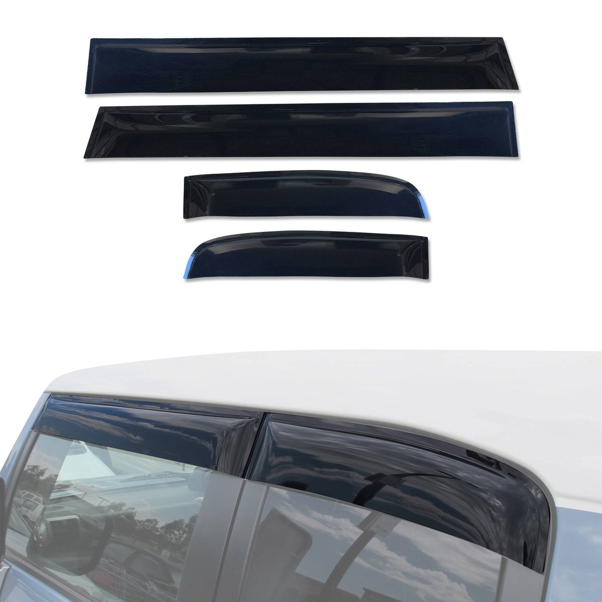 AUSGO Weather Shields for Toyota FJ Cruiser 2011-2019 Weathershields ...