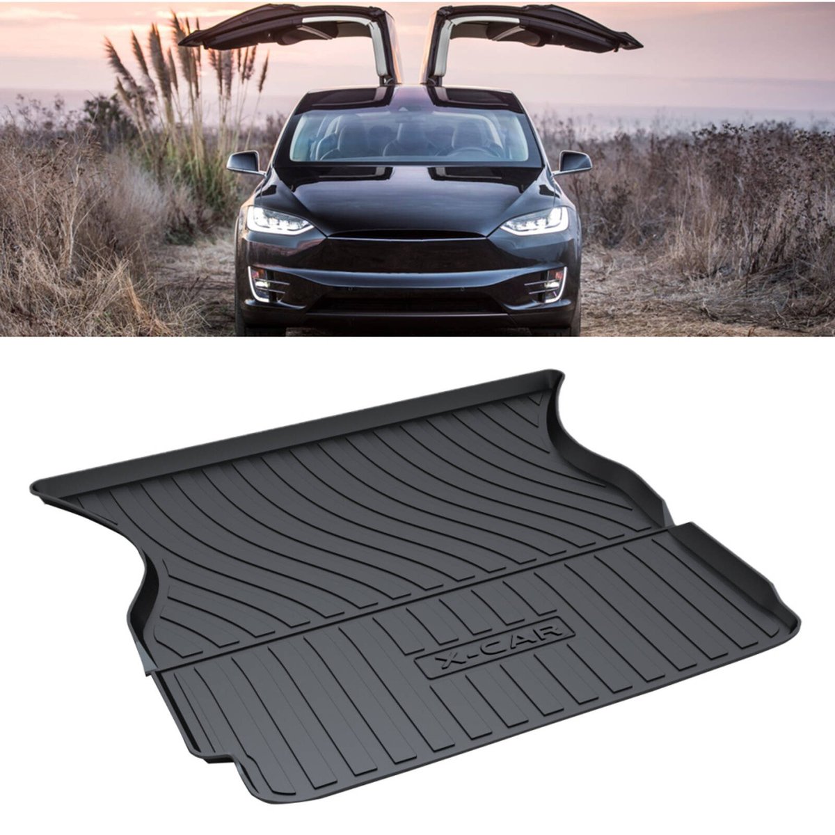 Heavy Duty Rear Cargo Mat Boot Liner Luggage Tray for Tesla Model X ...