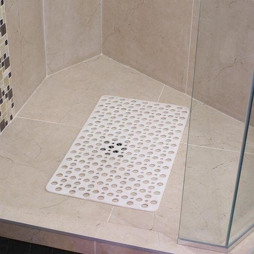 Axton 53 x 53cm White Pacific Suction Bath Mat - White - Bunnings New ...