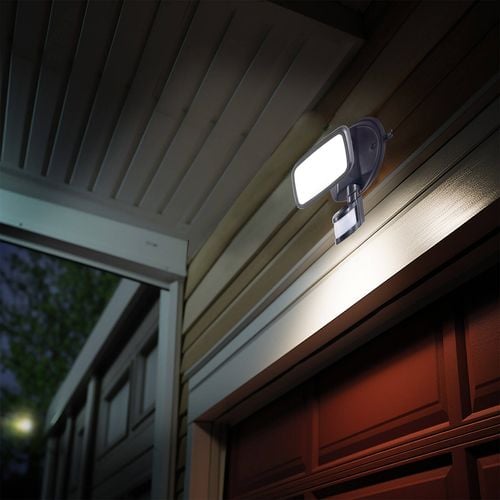 Brilliant 10W Black Kratos DIY Single LED Security Light - Bunnings ...